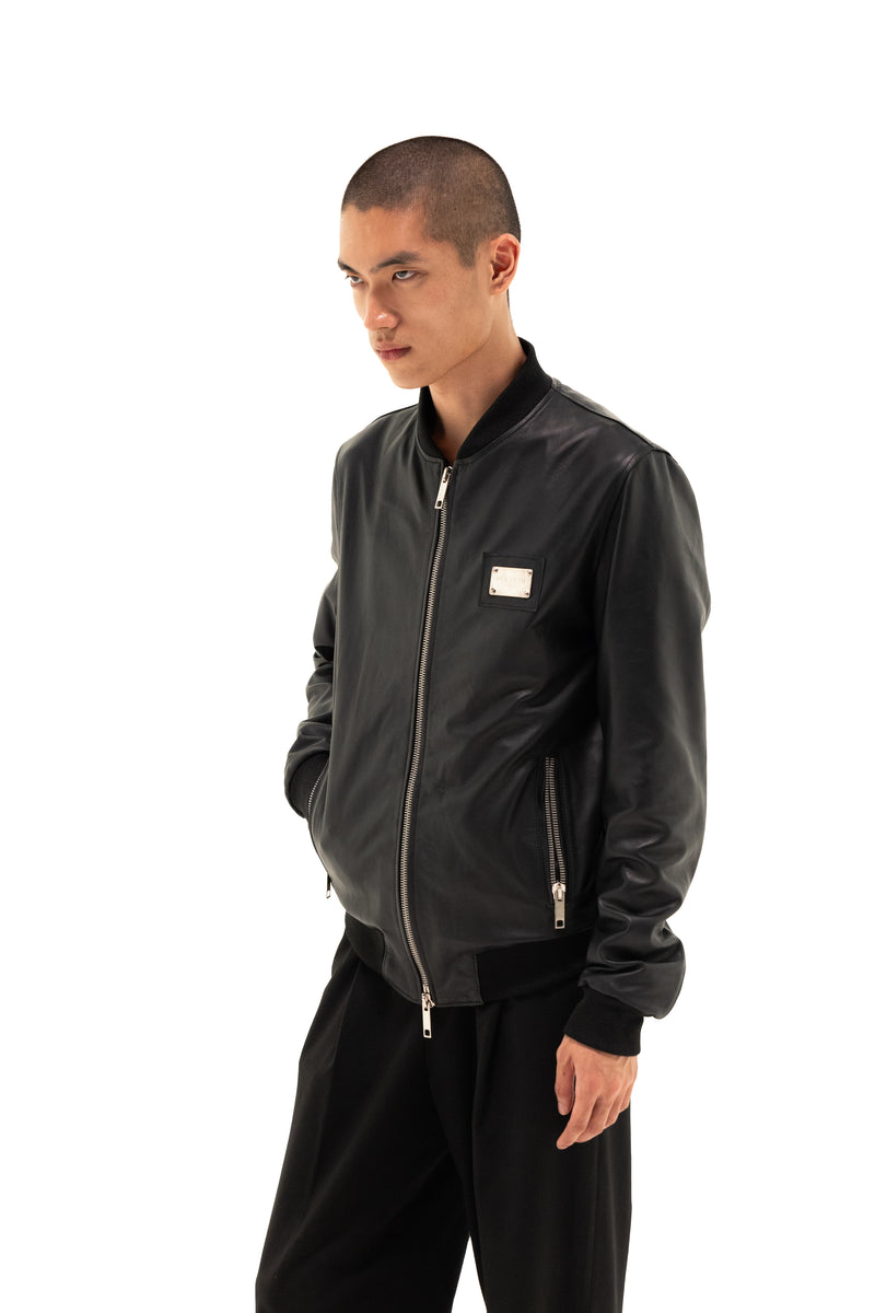 Harvard Black College Leather Jacket – Pinardi Milano